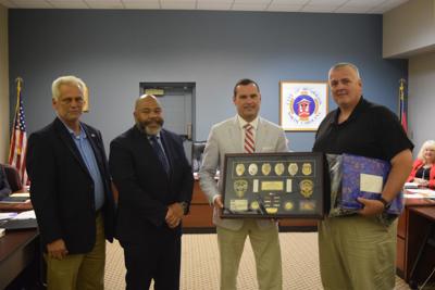 Retired HPD officer receives recognition | Archives | hendersondispatch.com