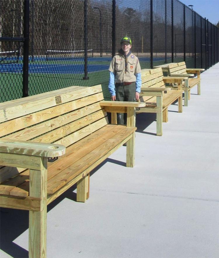 Local Boy Scout builds benches for GAP for Eagle project | Features ...