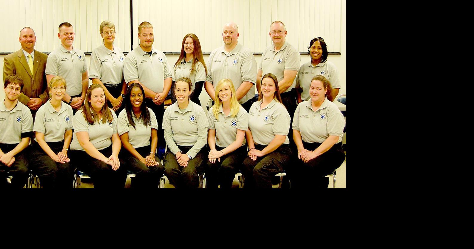 Community college recognizes 13 graduates of EMT-paramedic course ...
