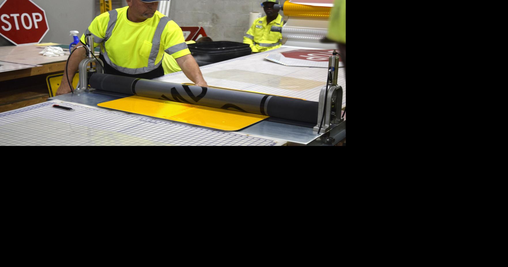 Public Works showcases sign-making setup | Archives | hendersondispatch.com
