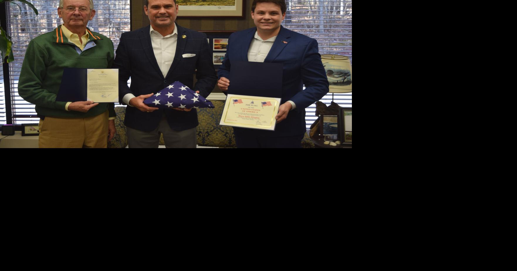 Office of Sen. Tillis honors former mayor | Archives ...