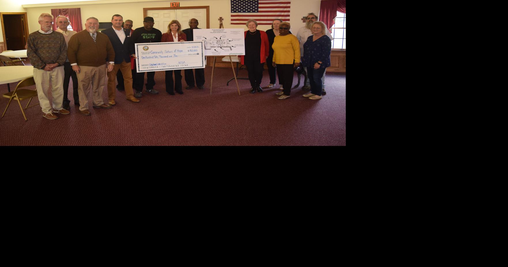 Barnes presents check for $150,000 to CPOH | Archives ...