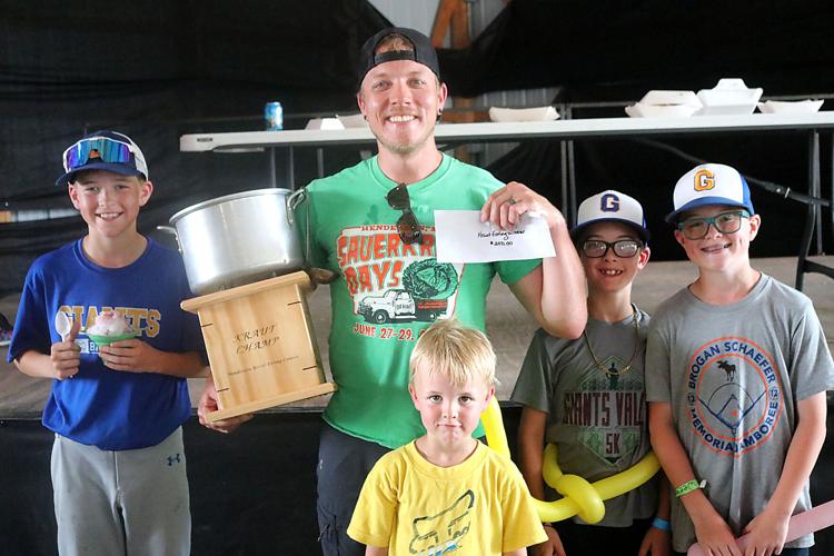 Sam Brummund wins 3rd Kraut Eating Contest | Community ...