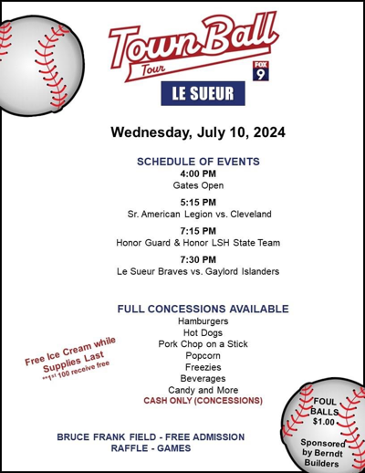 Fox 9 Town Ball Tour coming to Le Sueur on July 10 | News ...