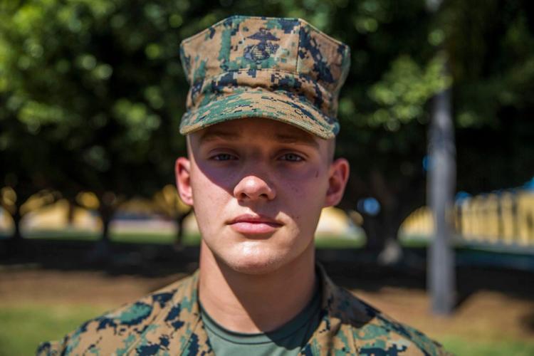 Yahnke Selected as Platoon Honorman at Marine Graduation | News ...