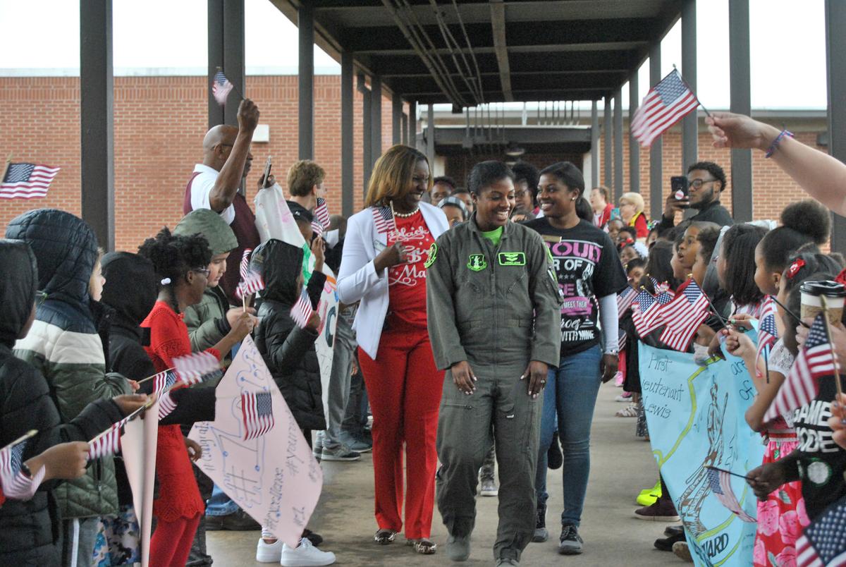 PHOTOS: Stockbridge Elementary celebrates 1st Lt. Andrea Lewis | Henry ...