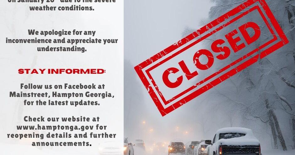 Municipal closures and delays for Monday | News | henryherald.com