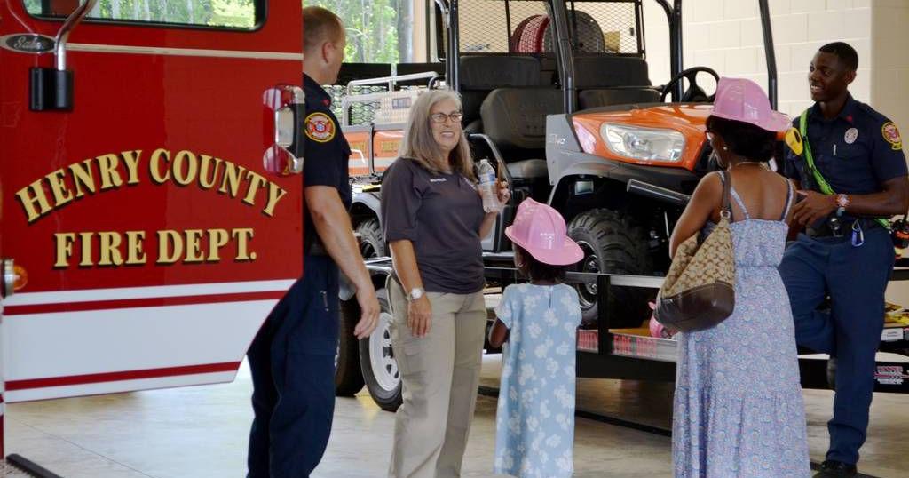 Firefighters at Henry County Fire Station 15 meet their neighbors at ...