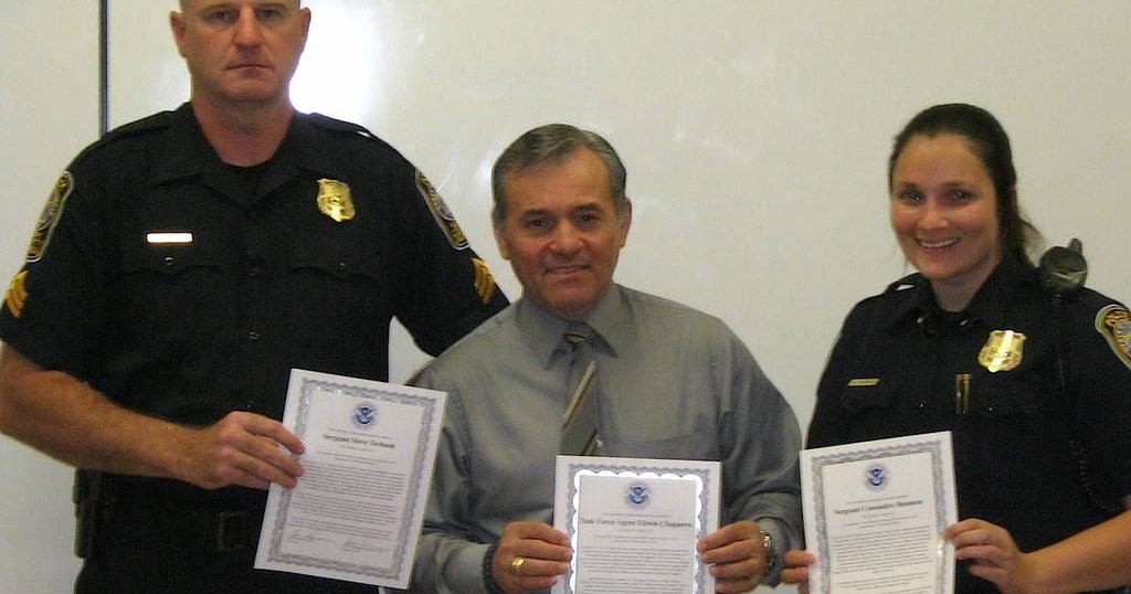 HCPD officers assist in FBI investigation, receive commendation | News ...