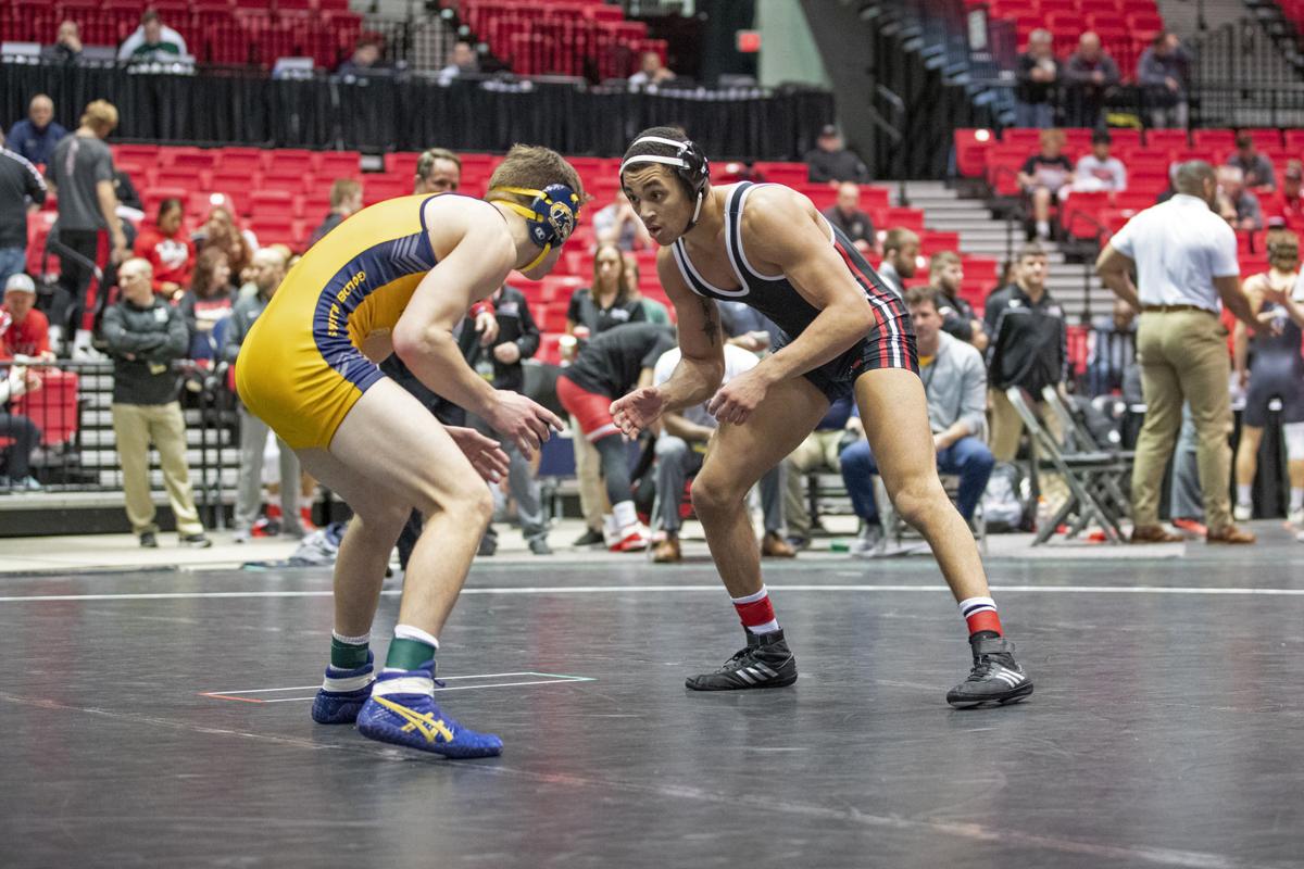 Justin Ruffin of Union Grove, Jackson DiSario of Ola cap wrestling ...