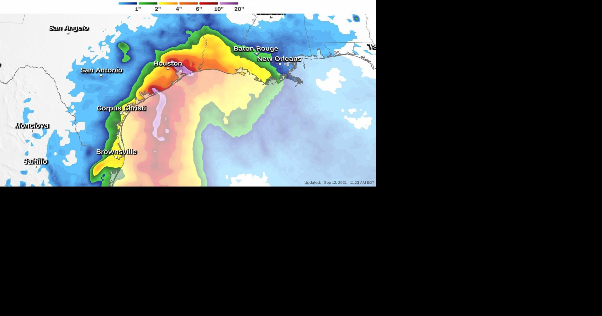 Tropical Storm Nicholas forms over Gulf of Mexico, with Texas in its ...