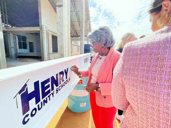 Henry County Schools Holds Topping Out Ceremony For New Elementary ...
