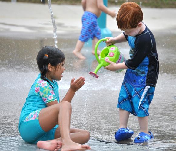 Splash Pad offers cool place to play during summer heat | News ...