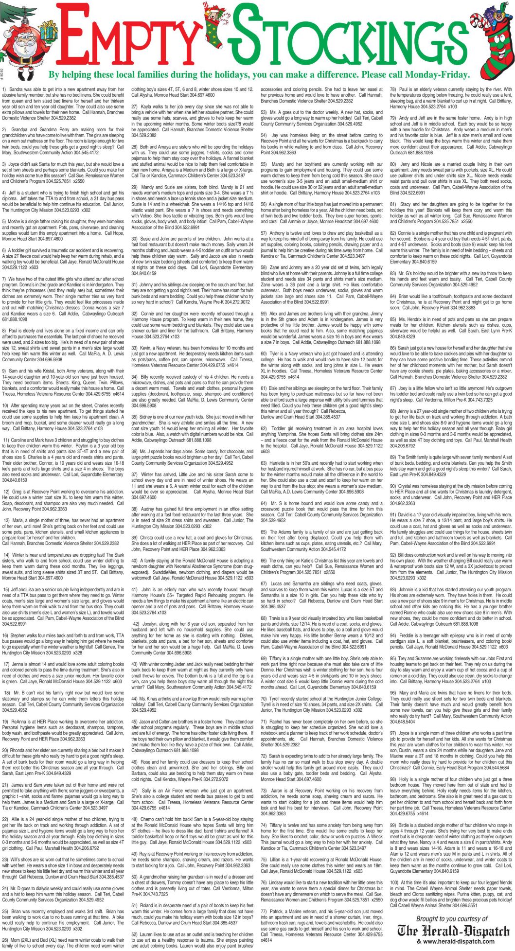 Empty Stockings 2019 | | herald-dispatch.com