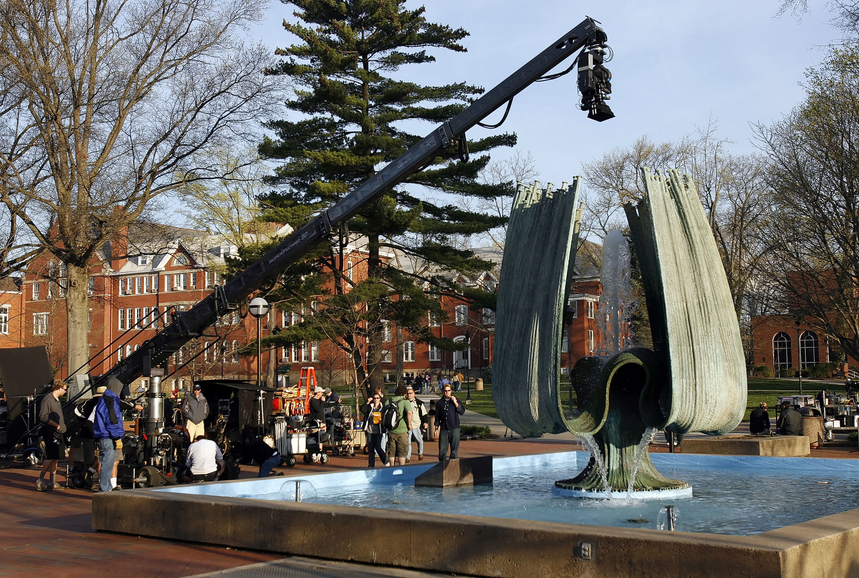 Memorial Fountain designed to represent 'upward growth, immortality ...