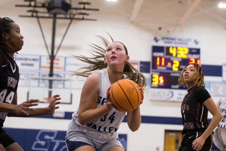 Photos: Girls high school basketball, Spring Valley vs. George ...
