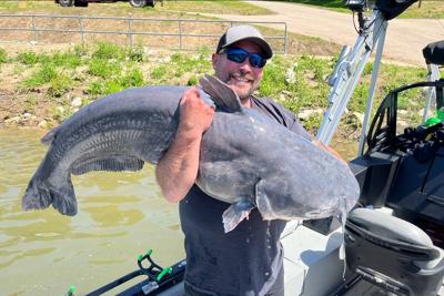 Blue catfish caught by Milton man breaks WV length record | News ...