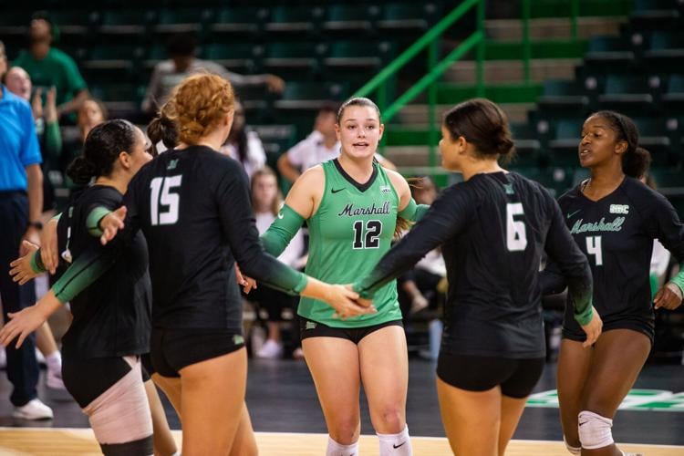 Photos: Marshall volleyball team takes on ODU | Multimedia | herald ...
