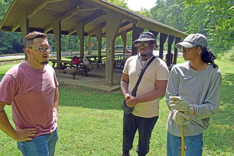 College students work at historic sites in Wayne National Forest during ...