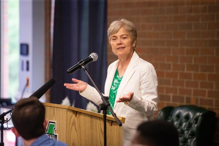 Governor's School students hear from Marshall president | News | herald ...