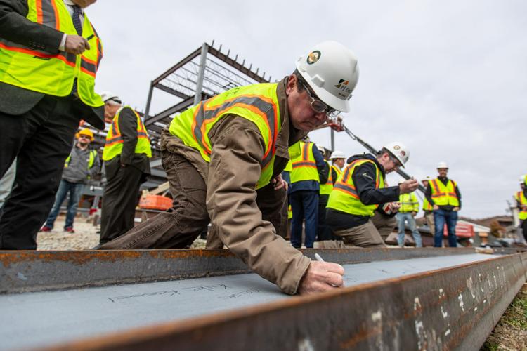 Steel beam-signing ceremony takes place at Marshall University’s new ...