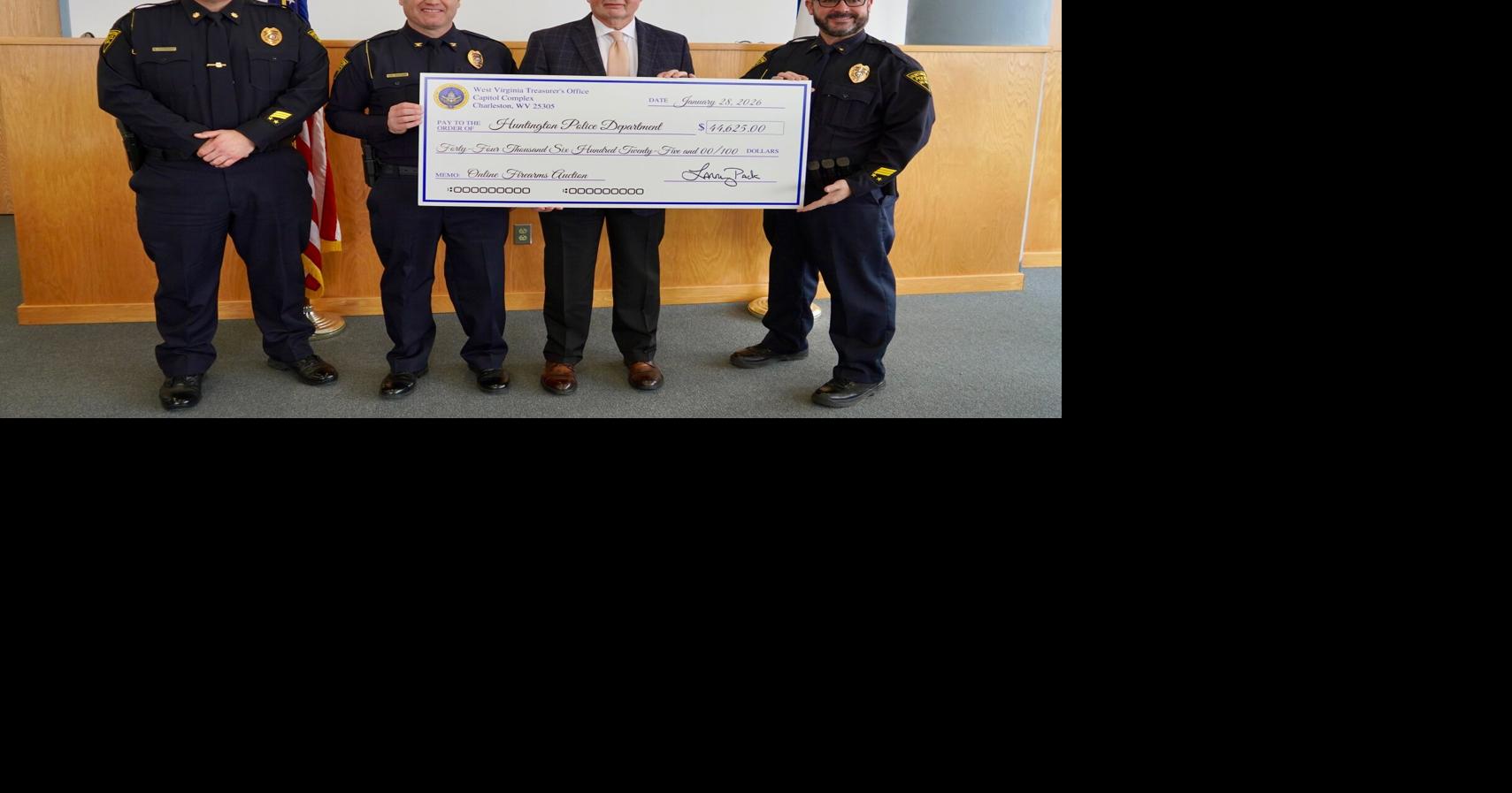 State treasurer returns $44k to Huntington Police Department | News ...