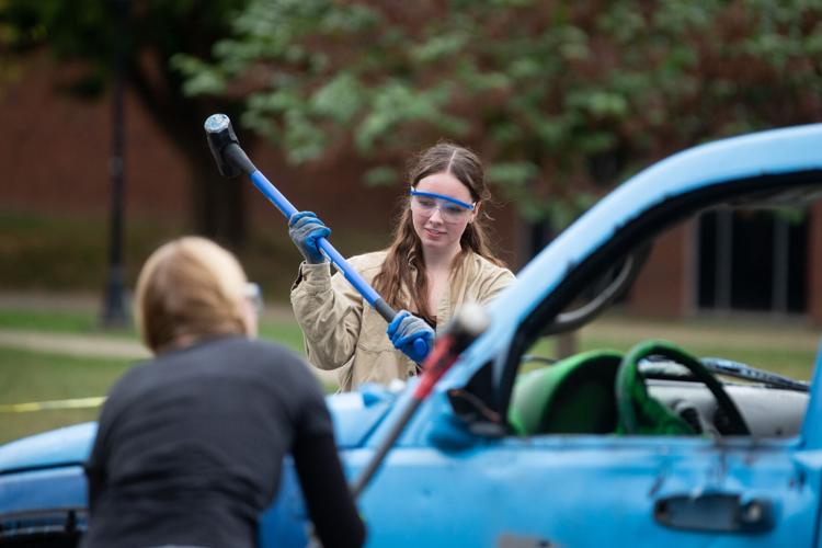 Car bash gets campus fired up for homecoming game | News | herald ...