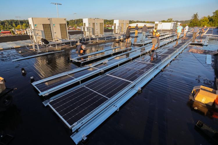 Installation of solar panels in progress at Ceredo-Kenova Elementary ...
