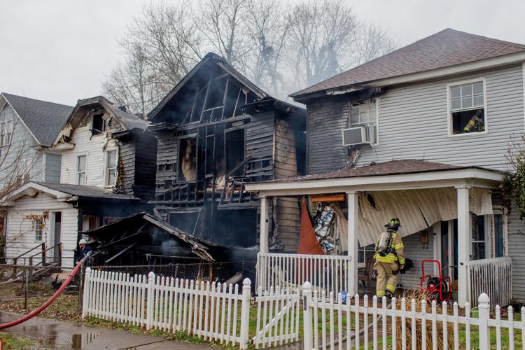 Photos: House fire damages three homes along Jefferson Avenue ...