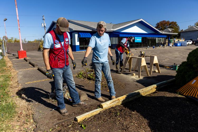 Lowe's Hometowns program volunteers work on Huntington Children's ...
