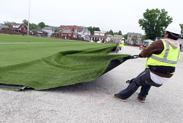 Photos: Creation of Hoops Family Field at Veteran's Memorial Soccer ...
