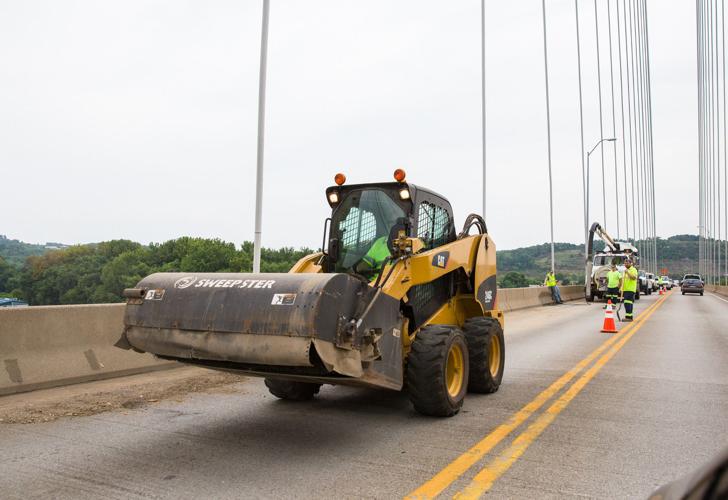 Frank Gunner Gatski Bridge cleaning underway | News | herald-dispatch.com