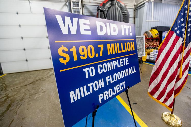 Manchin, Miller celebrate floodwall funding plans with Milton residents ...