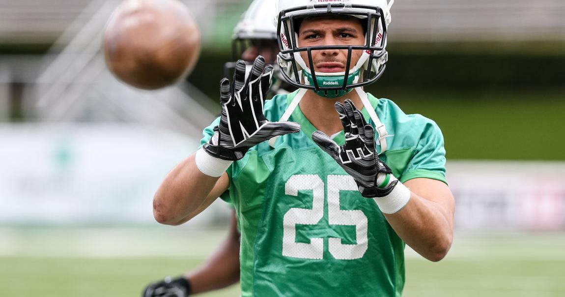 Former TE Kaleb Harris assumes new role for Herd | Marshall Sports ...