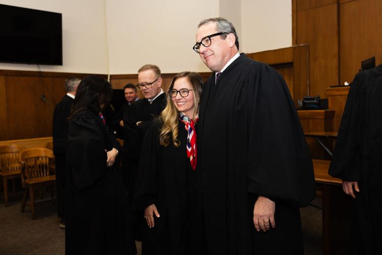 Photos: Chief Justice Bunn swears in Judge David D. Amsbary ...