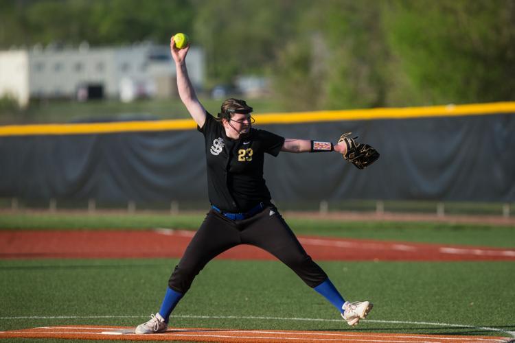 Prep softball: Sherman takes advantage of free bases in 12-0 win at St ...