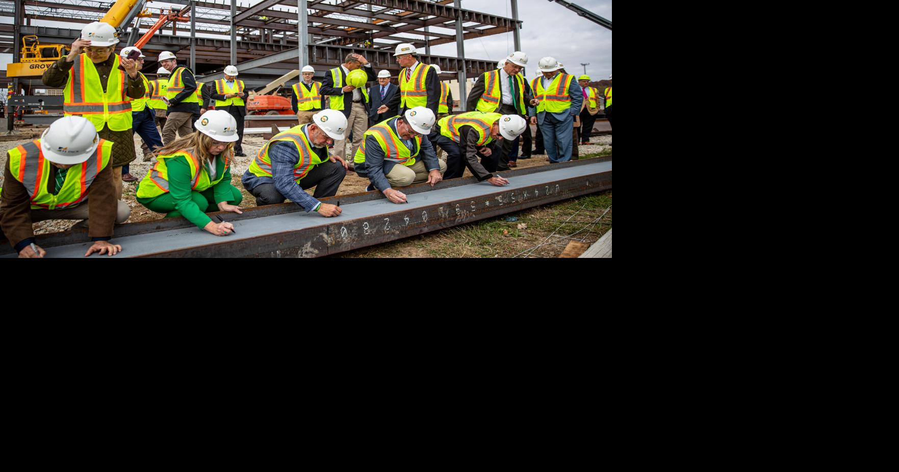 Steel beam-signing ceremony takes place at Marshall University’s new ...