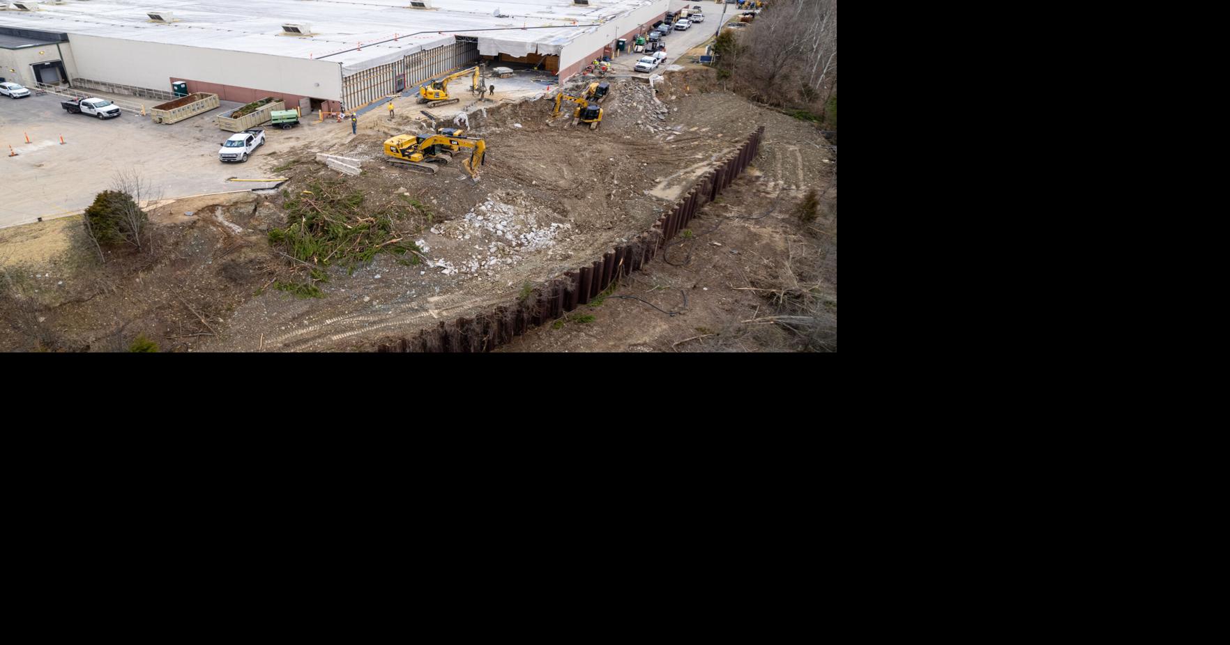 Work continues at Barboursville Target after hillslide | News | herald ...
