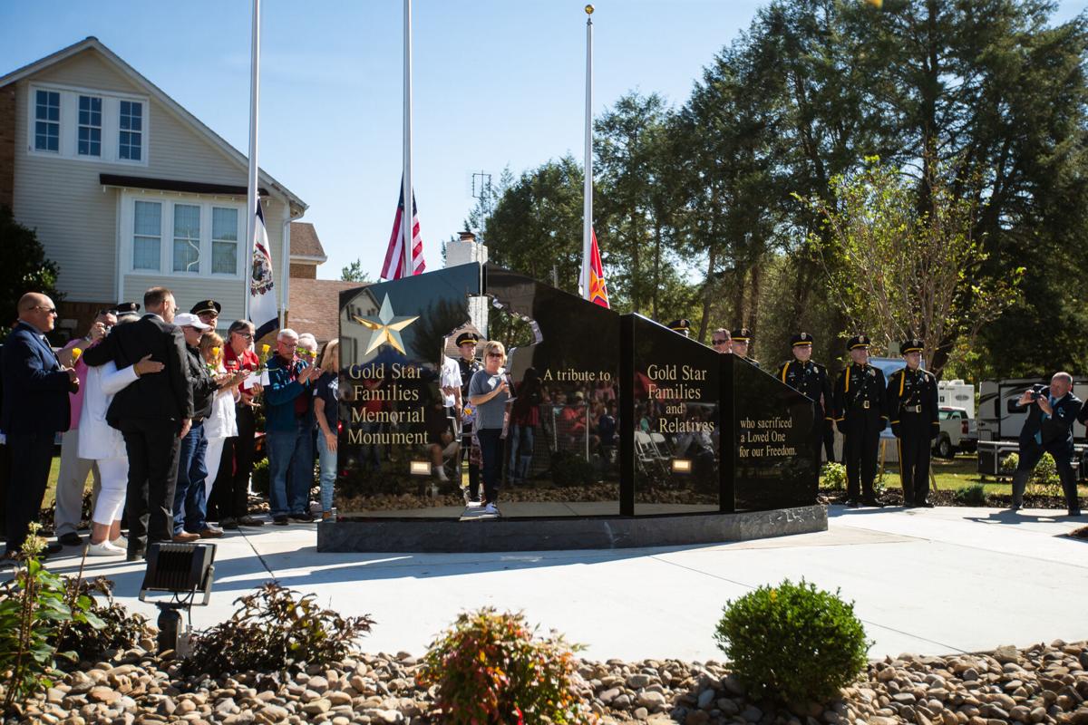 Gold Star monument unveiled on what would have been Woody Williams ...