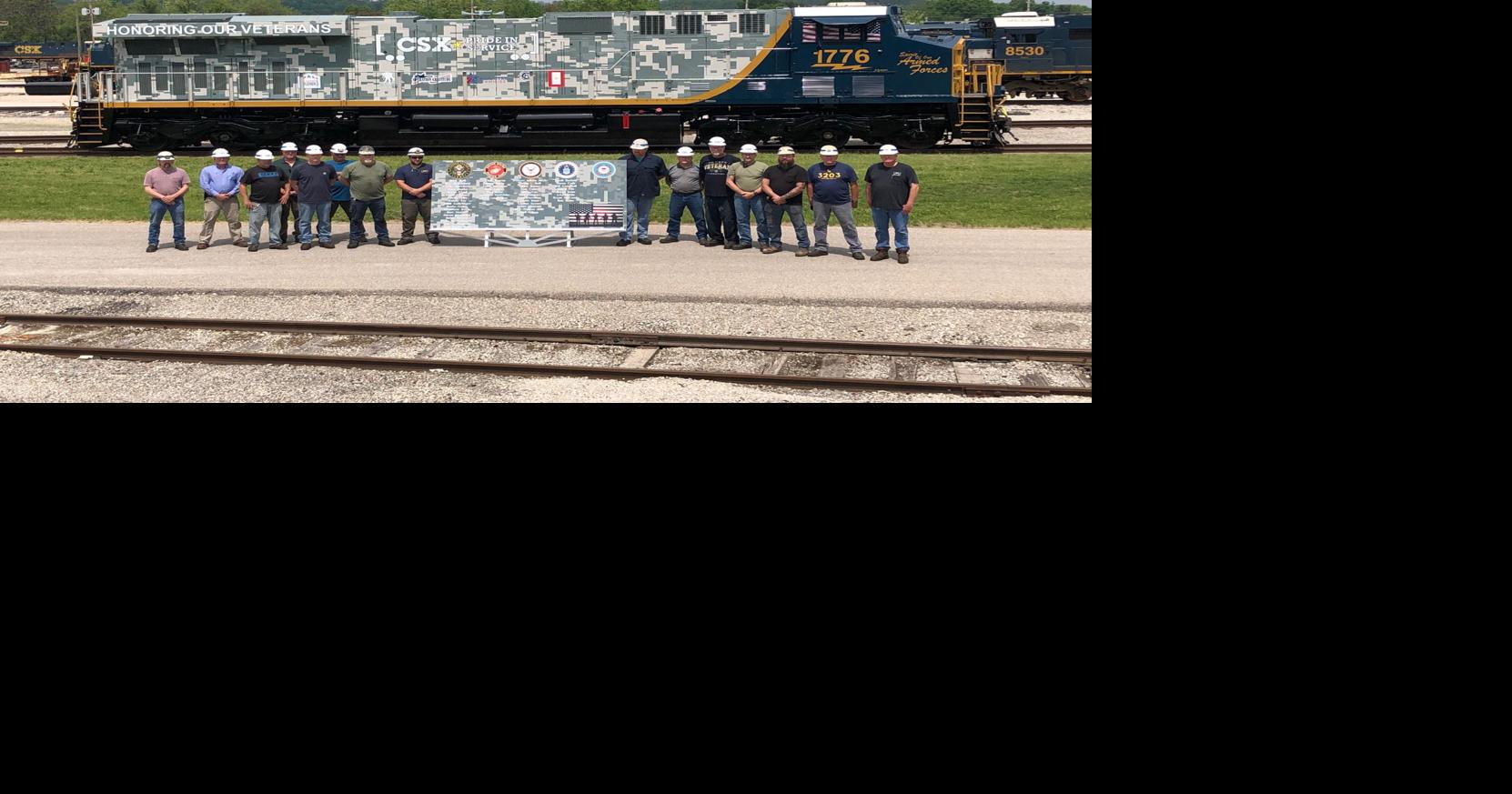 CSX unveils locomotives painted to honor first responders, veterans ...