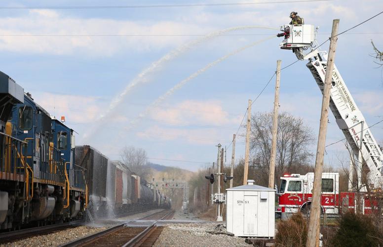 Train cargo catches fire | News | herald-dispatch.com