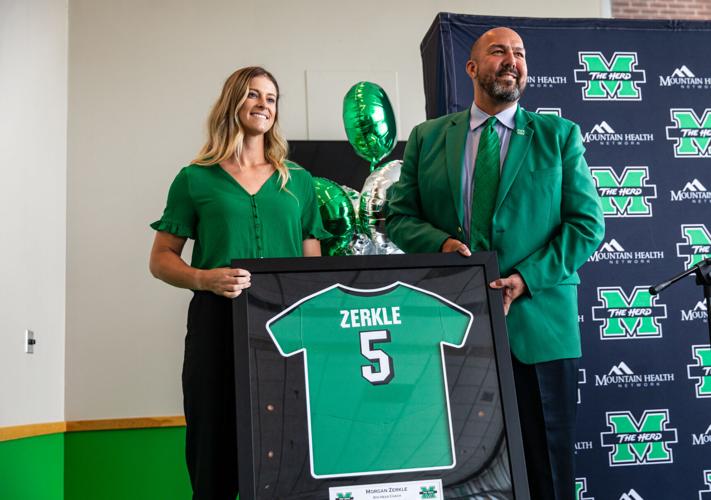Photos: Morgan Zerkle introduced as new softball coach at Marshall ...