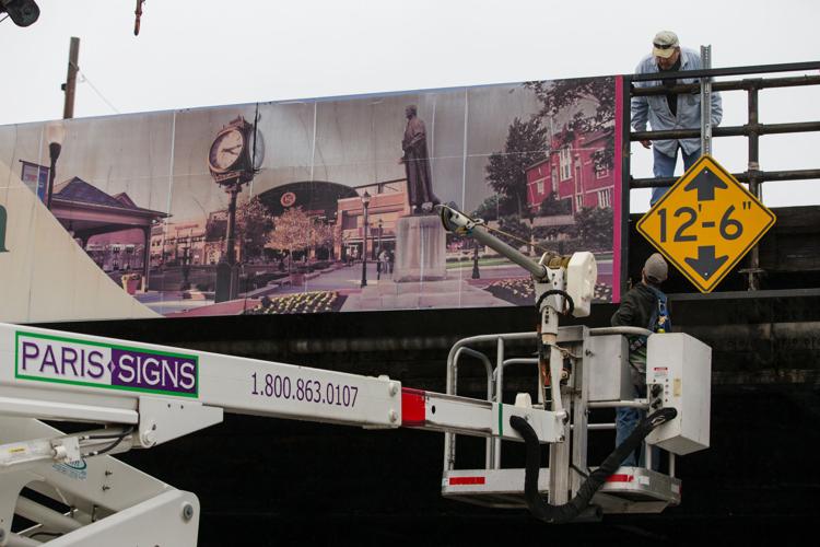 Wayfinder sign removed for refurbishment | News | herald-dispatch.com