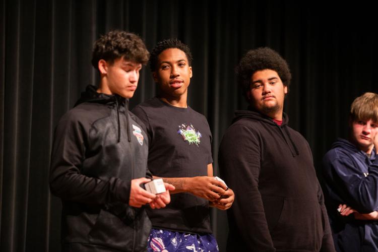 Photos: HHS football team members receive championship rings ...