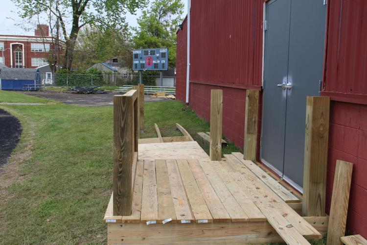 Technical school students build access ramp for AD Lewis Community ...