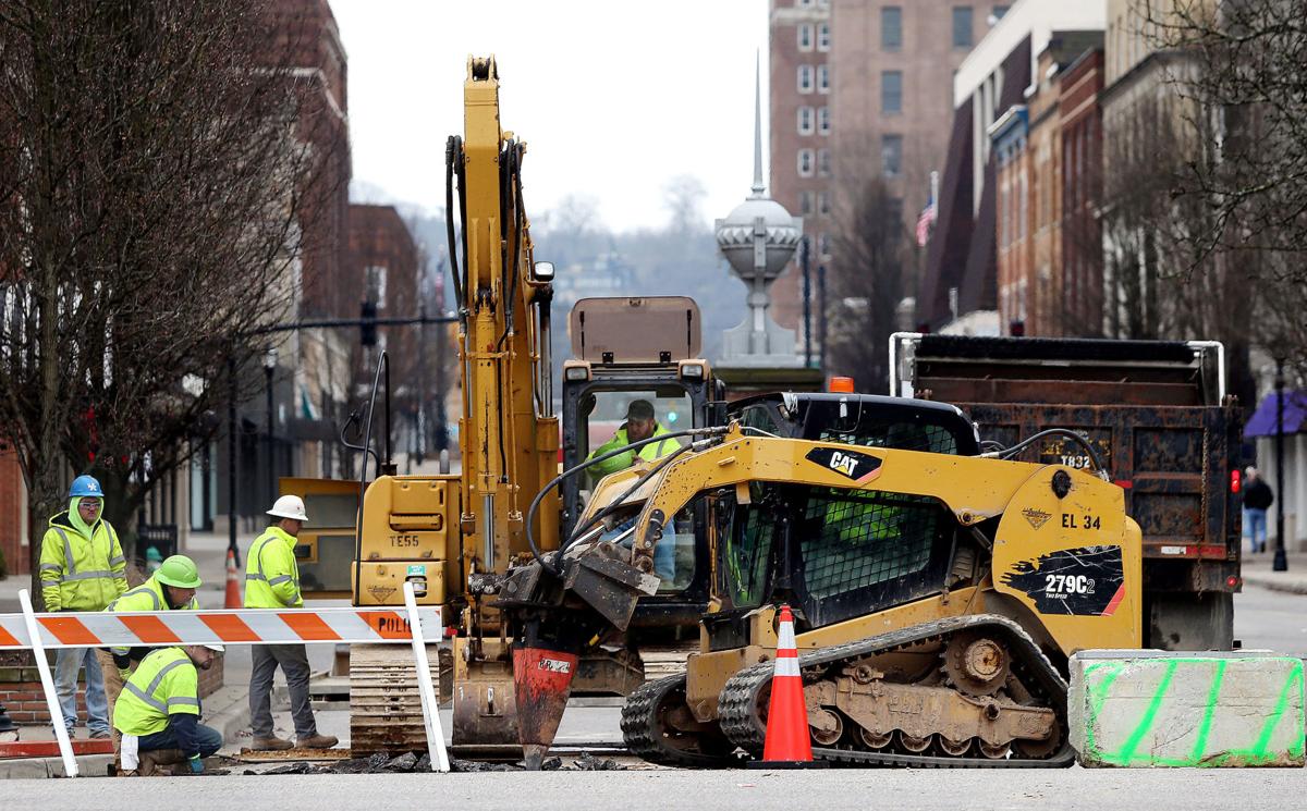 Repair of downtown sewer main collapse causes complications | News ...