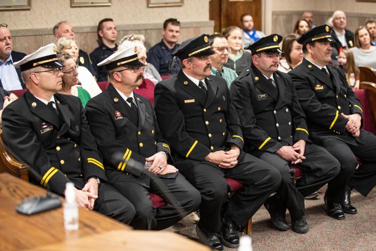 Huntington firefighters recognized for promotions during pandemic ...