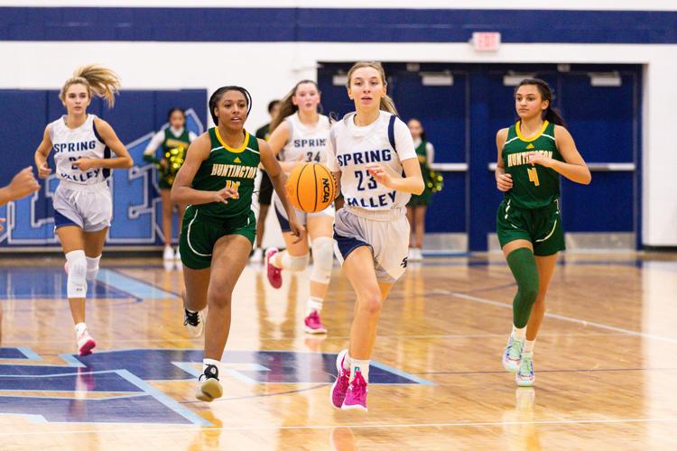 Photos: Girls high school basketball, Spring Valley vs. Huntington ...