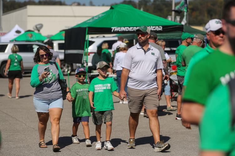 Photos: Marshall fans tailgate before Appalachian State game ...