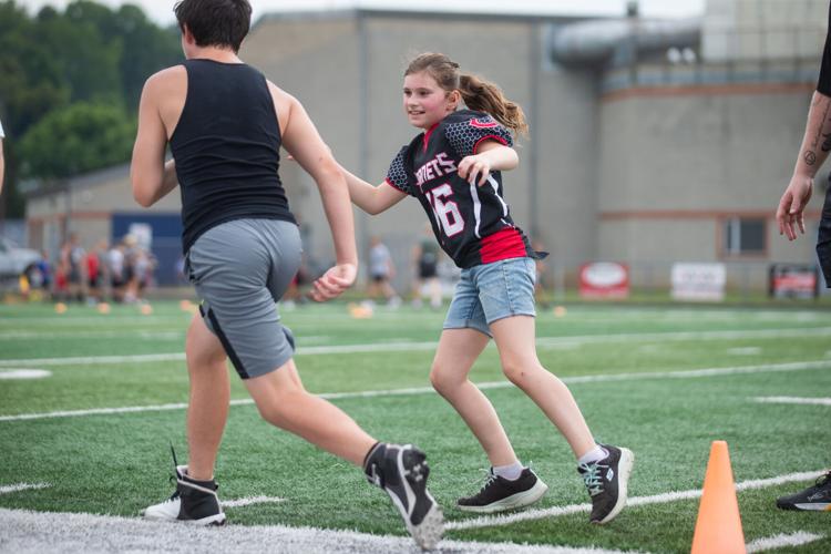 Photos: Austin Pleasants conducts football camp at Dawson-Bryant High ...